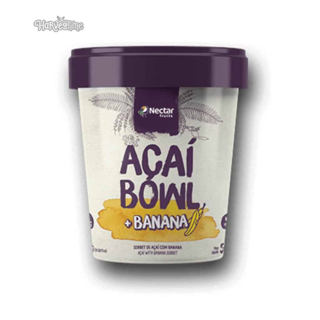 Nectar Fruits Acai Banana Sorbet 500g - Harvestime NSW